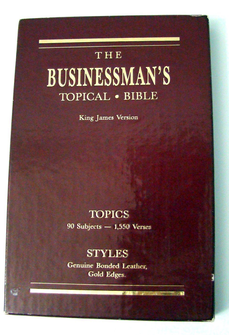 THE BUSINESSMAN'S TOPICAL BIBLE~KJV~FULL GOSPEL BUSINESS MEN'S ...