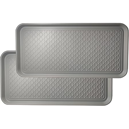 Amazon.com: Large Multifunctional Boot Tray 2 Pack Boot Mat Washable ...