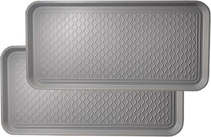 Amazon.com: Large Multifunctional Boot Tray 2 Pack Boot Mat Washable ...