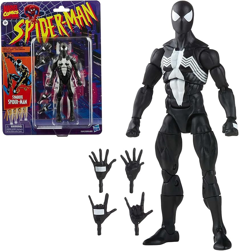 Amazon.com: Spider-Man Marvel Legends Series 6-inch Symbiote Action ...