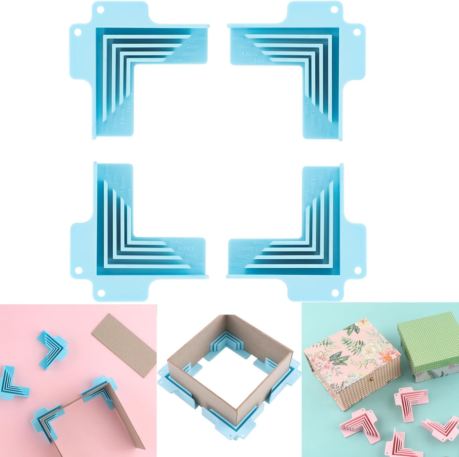 Amazon.com: 4PCS Corner Guides for Chipboard Boxes,Right Angle Clamp ...