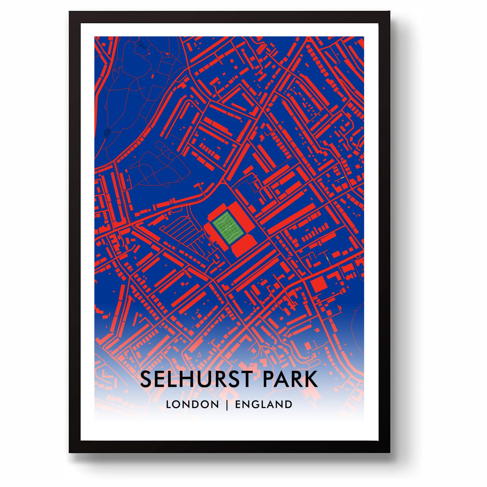 GroundDesigns CRYSTAL PALACE Football Gift SELHURST PARK Stadium Art ...