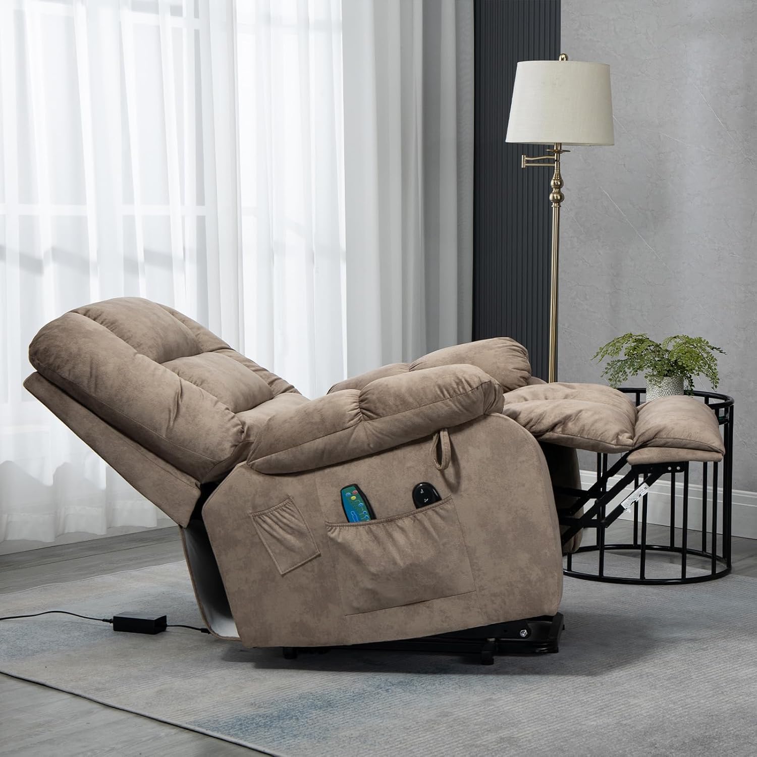 Amazon.com: Dual Motor Electric Power Lift Recliner Chair Sofa for ...