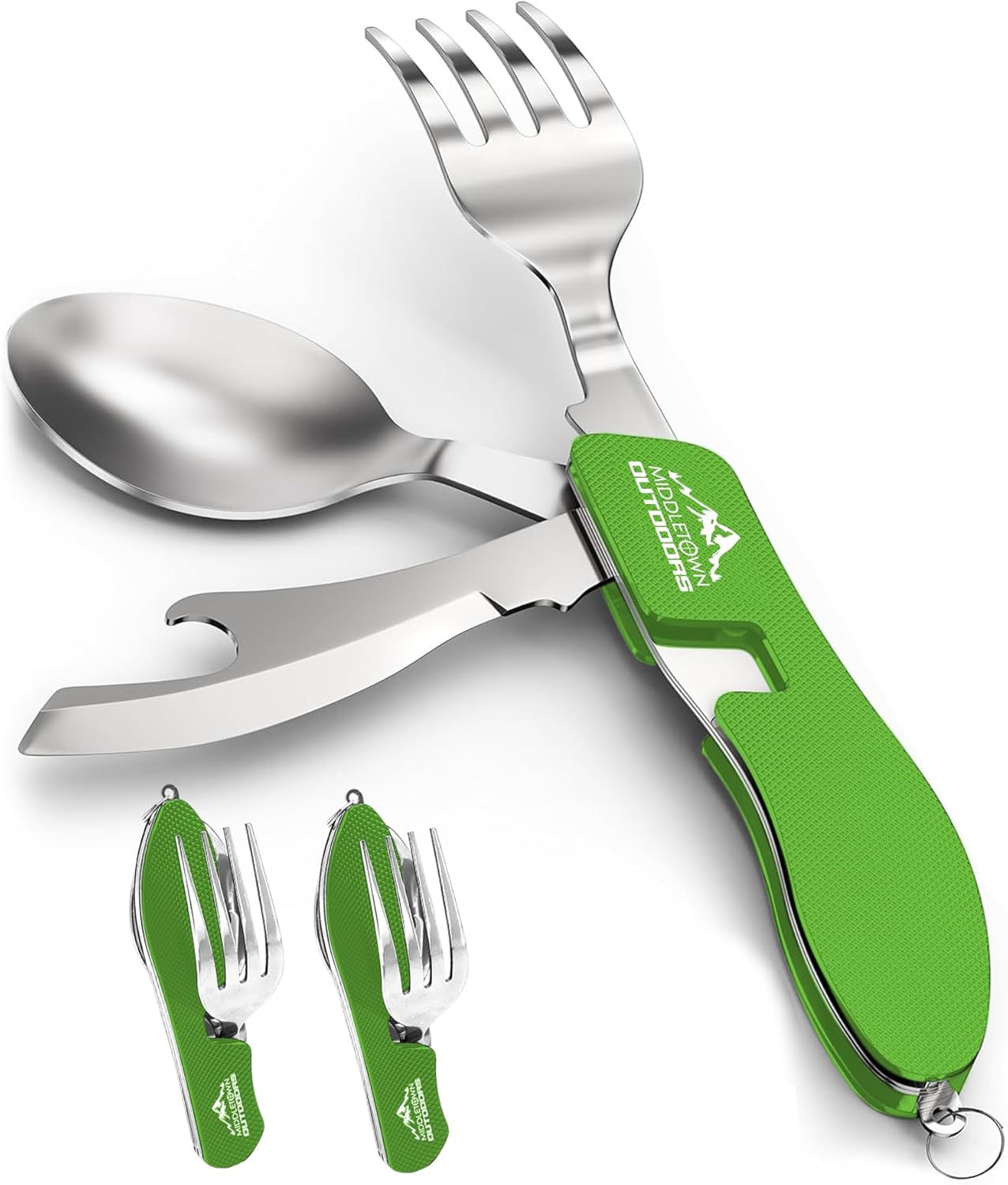 Amazon.com: 2Pcs Camping Flatware Foldable Utensils Detachable Portable ...