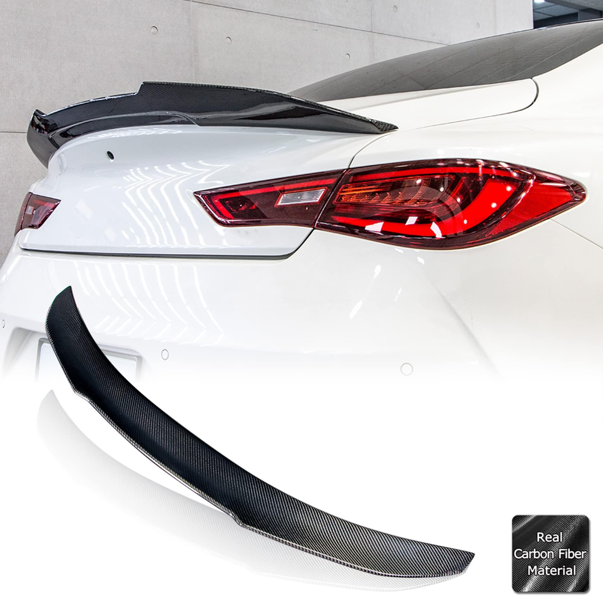 Amazon.com: MotorFansClub Spoiler Trunk Rear Spoiler Wing Lip Fit for ...