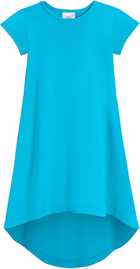 Amazon.com: City Threads Girls Jersey Short Sleeve Hi Lo Maxi Dress ...