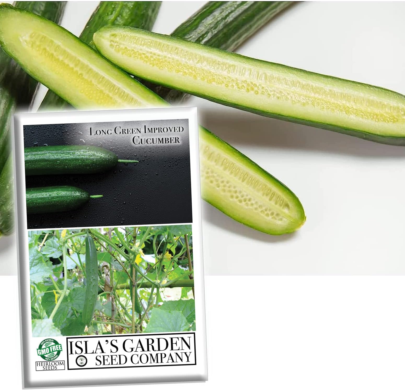 Amazon.com : Cucumber, Long Green Improved, Non GMO, Heirloom, High ...