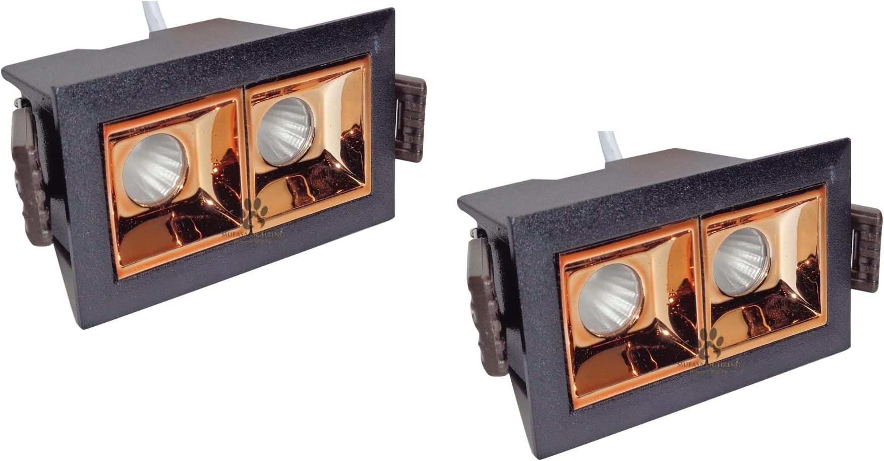 Buy Murphy 10W Black Gold Finish Square Laser LED Ceiling COB Spot ...