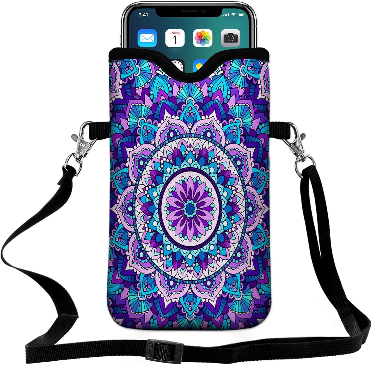 Amazon.com: Sleeve for Men Women Neoprene Phone Bag Pouch Case With ...