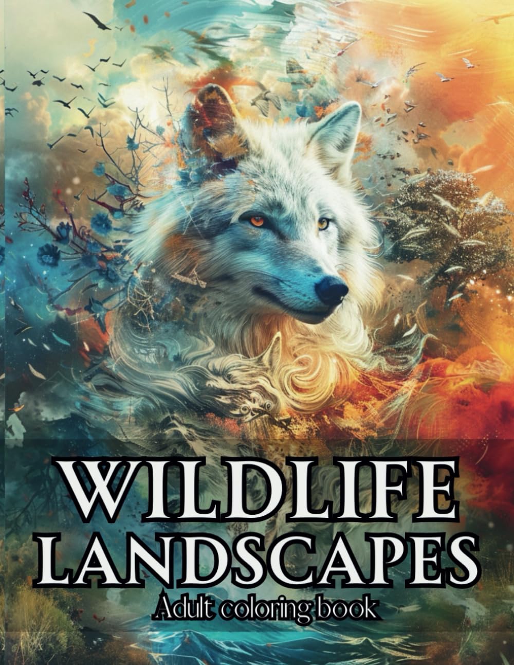 Amazon.com: Wildlife Landscapes vol 2 - Coloring Book for Adults | Take ...