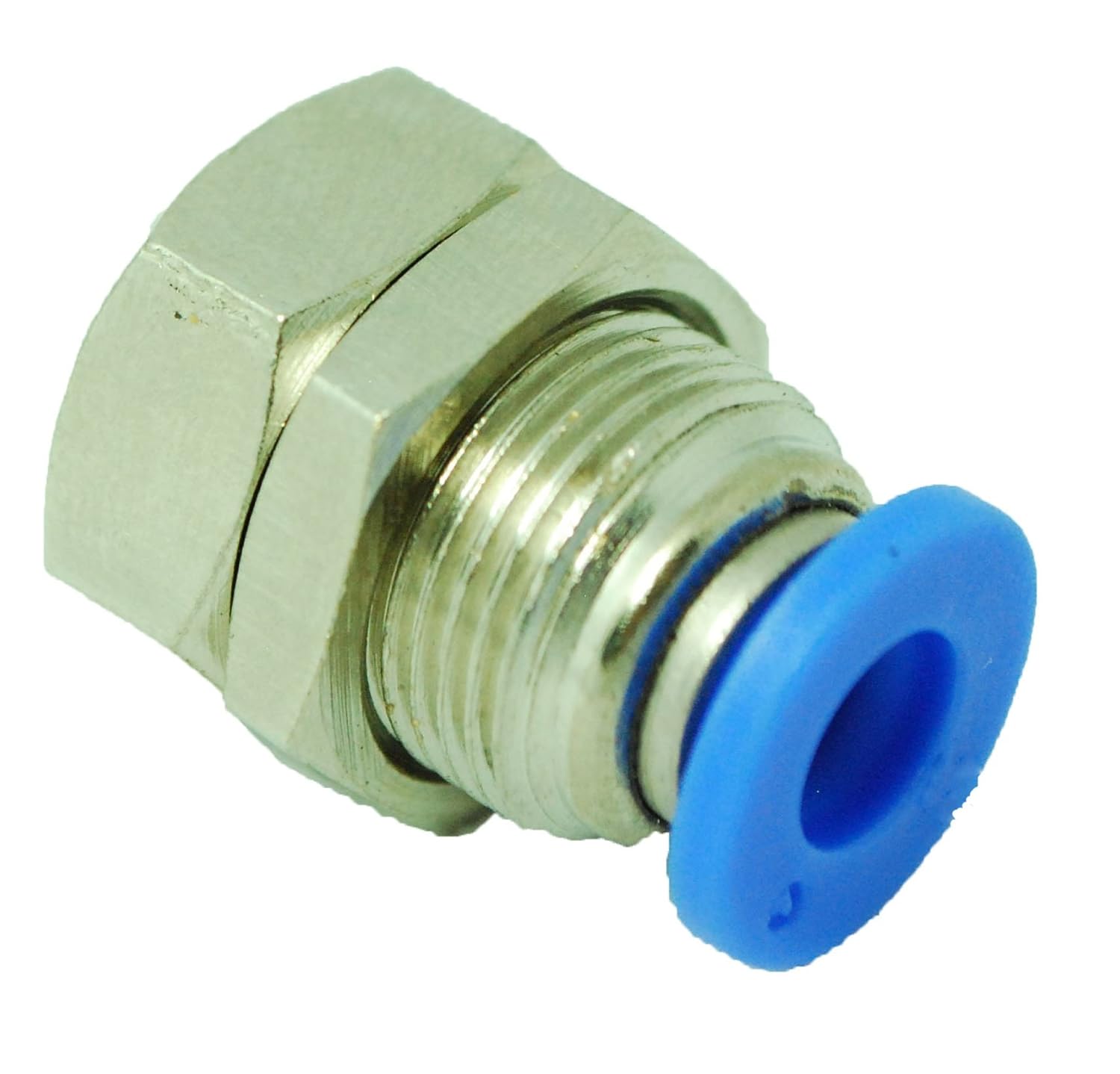 Push to Connect Straight Bulkhead Female Fitting 6 mm OD, M5: Push To ...