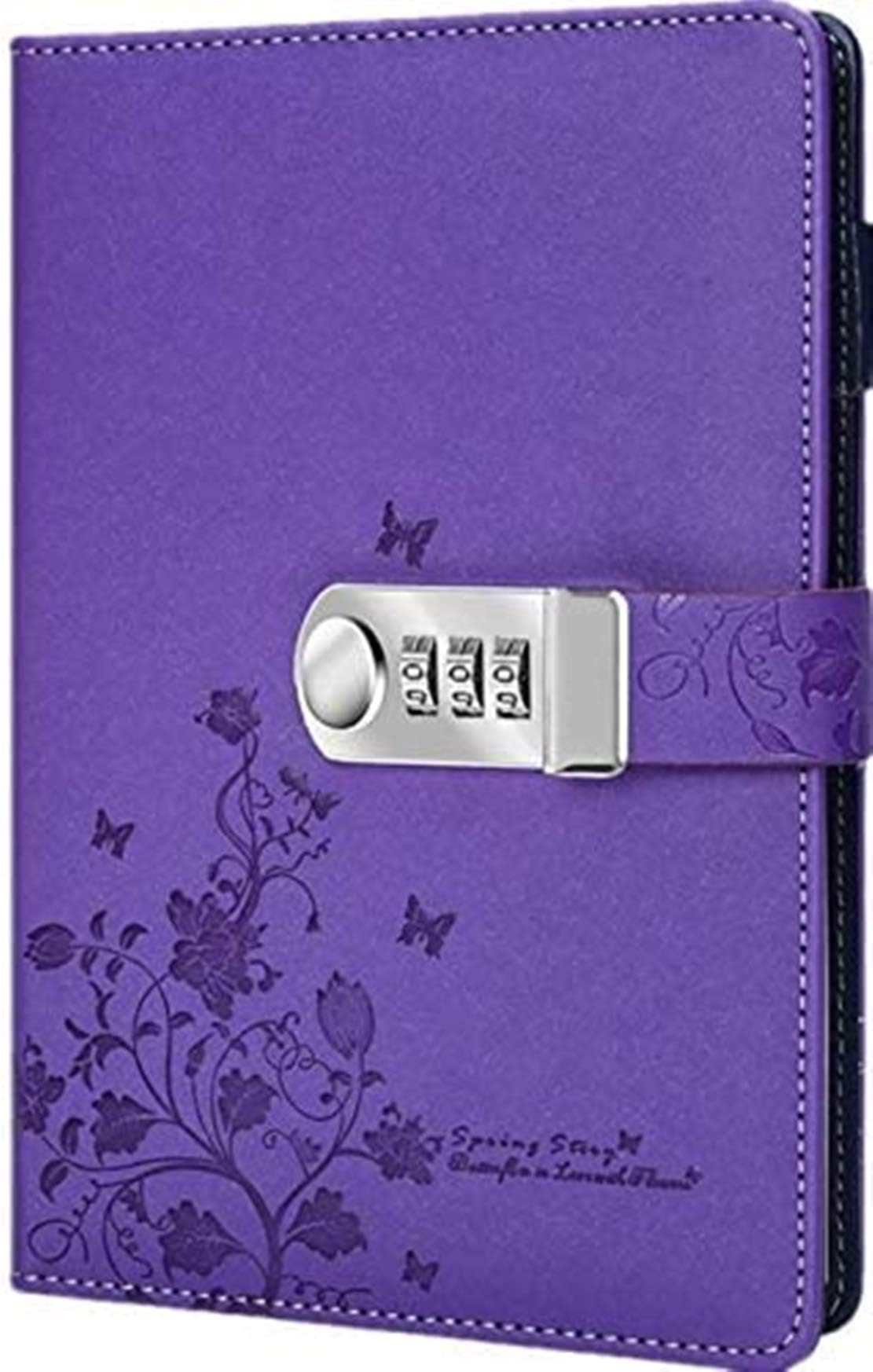 Amazon.com : MYUOOT A5 PU Leather Journal Notebooks Cute Diary with ...