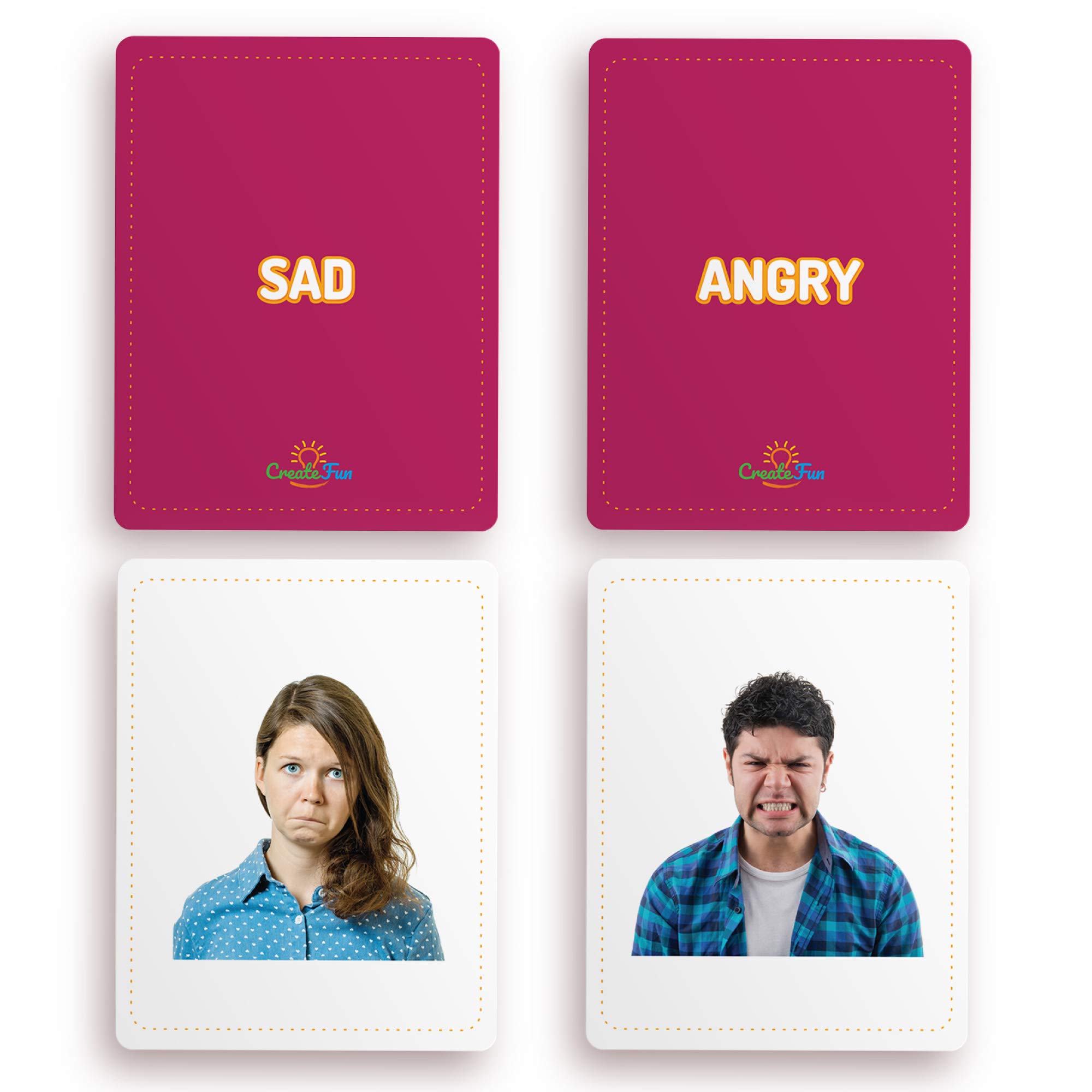 Feelings and Emotions Flash Cards | 50 Emotion Development Educational ...