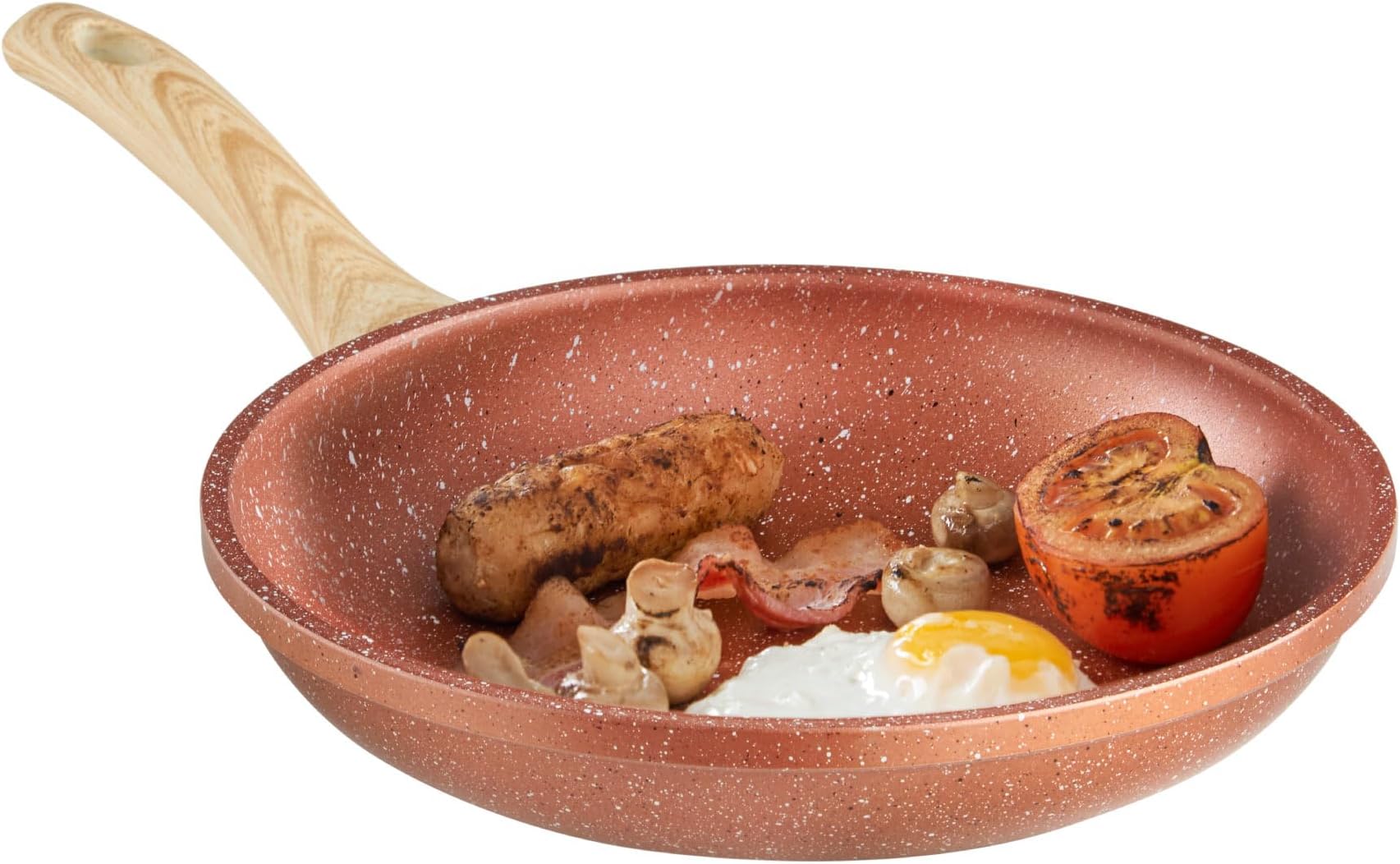 JML Copper Stone Frying Pan - Non Stick Frying Pan Sized 24cm, Durable ...