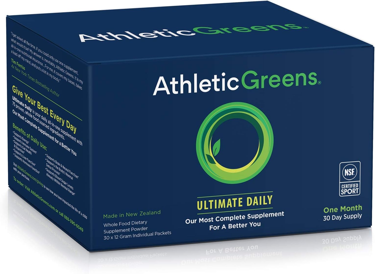 Amazon.com: Athletic Greens Ultimate Daily, Whole Food Sourced All in ...
