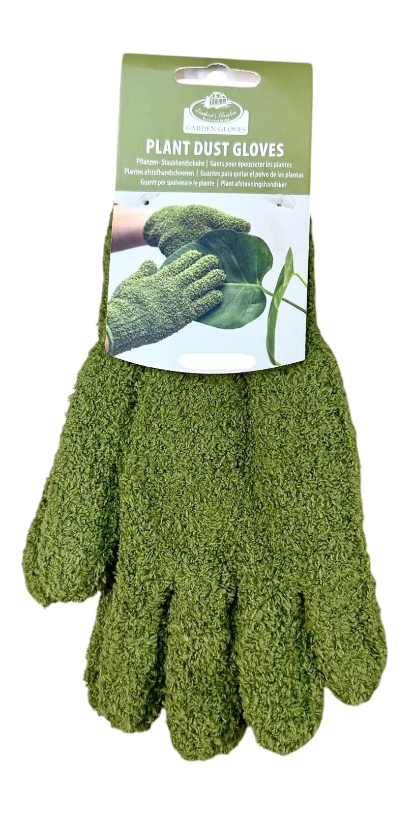 tdl Pair Of Green Plant Dust Duster Gloves : Amazon.co.uk: Grocery