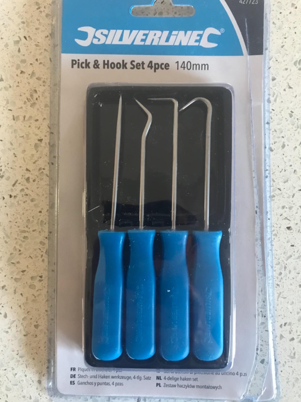 Silverline Pick & Hook Set 4pce 140mm (427723) : Amazon.co.uk: DIY & Tools