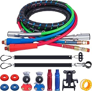 Amazon.com: CheeMuii 12 FT Semi Truck Air Lines Kit with 2 PCS 16 ...