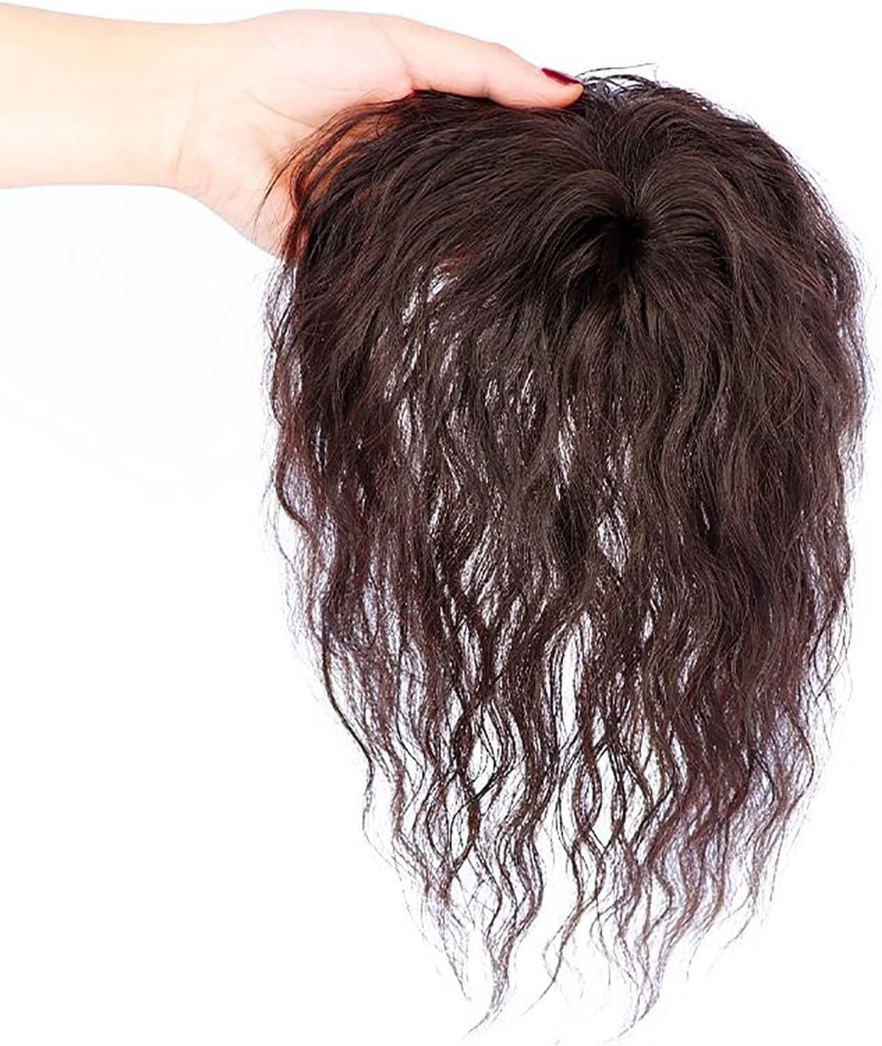 Amazon.com : Curly Human Hair Toppers for Women 100% Real Human Hair ...