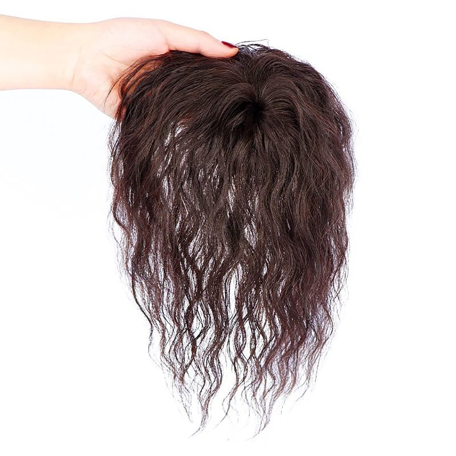Amazon.com : Curly Human Hair Toppers for Women 100% Real Human Hair ...
