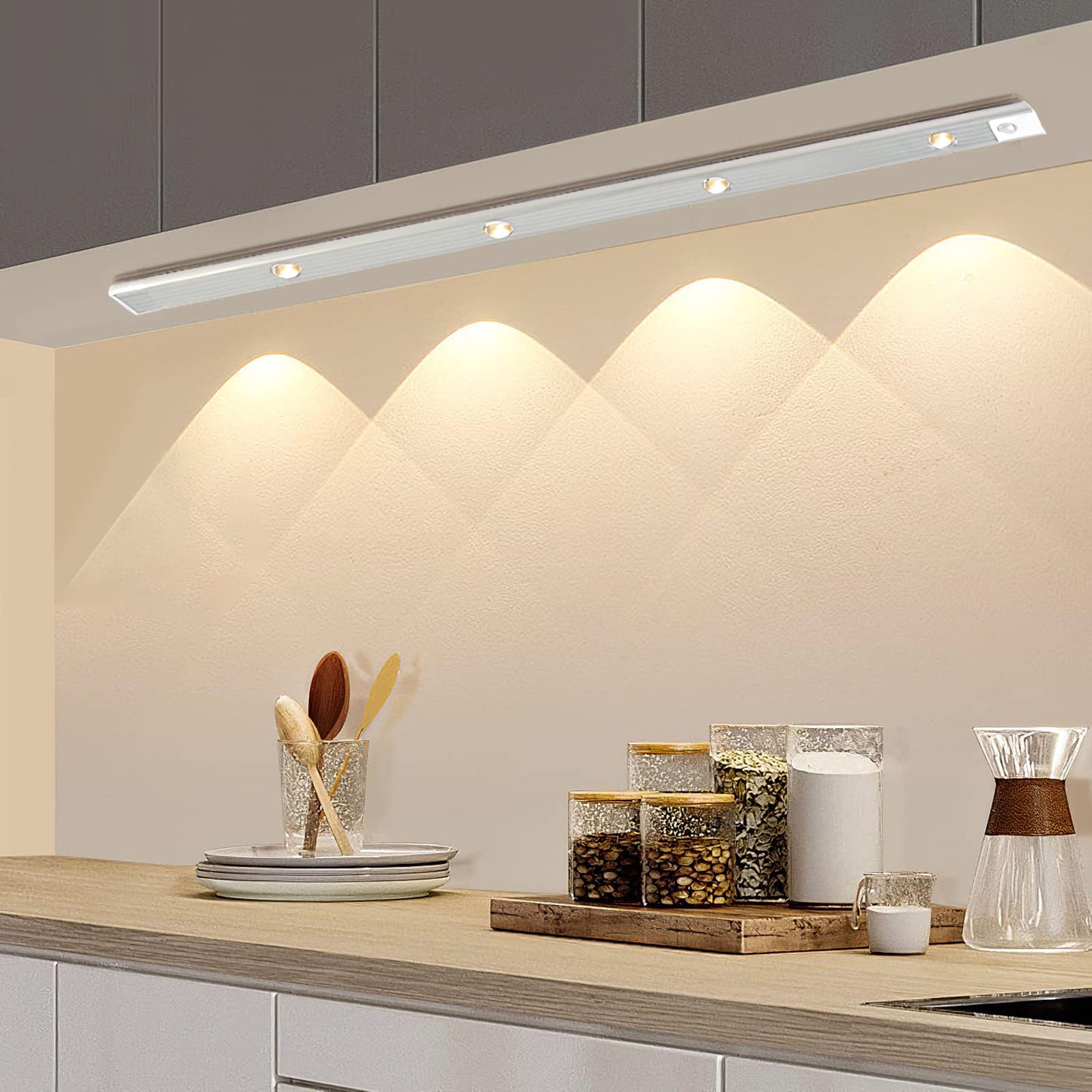 50 cm Under Cupboard Kitchen Lights with Motion Sensor LED Sensor Light ...