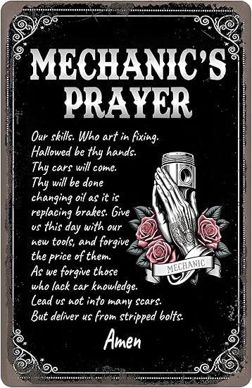 Amazon.com: Mechanic Garage Signs Funny Mechanic Gifts for Men Mechanic ...