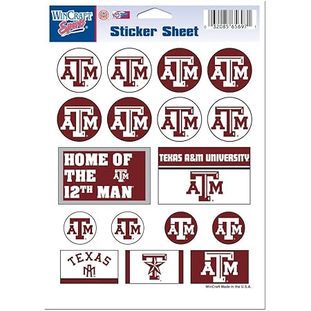 Amazon.com: Texas A&M University Aggies TAMU Sticker Vinyl Decal Laptop ...