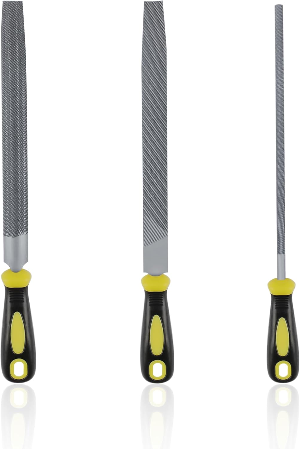 Amazon.com: CMENINCY 8 Inch Metal File Set, 3 Piece, Carbon Steel File ...