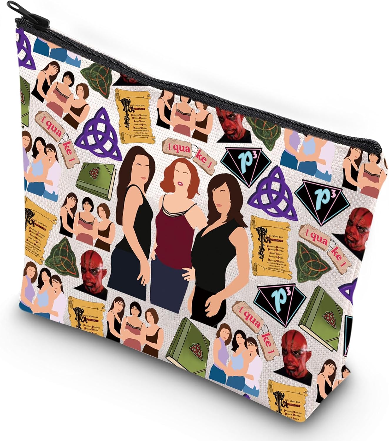 Amazon.com: G2TUP Prue & Piper Makeup Bag Leo Wyatt & Phoebe Fans Gift ...