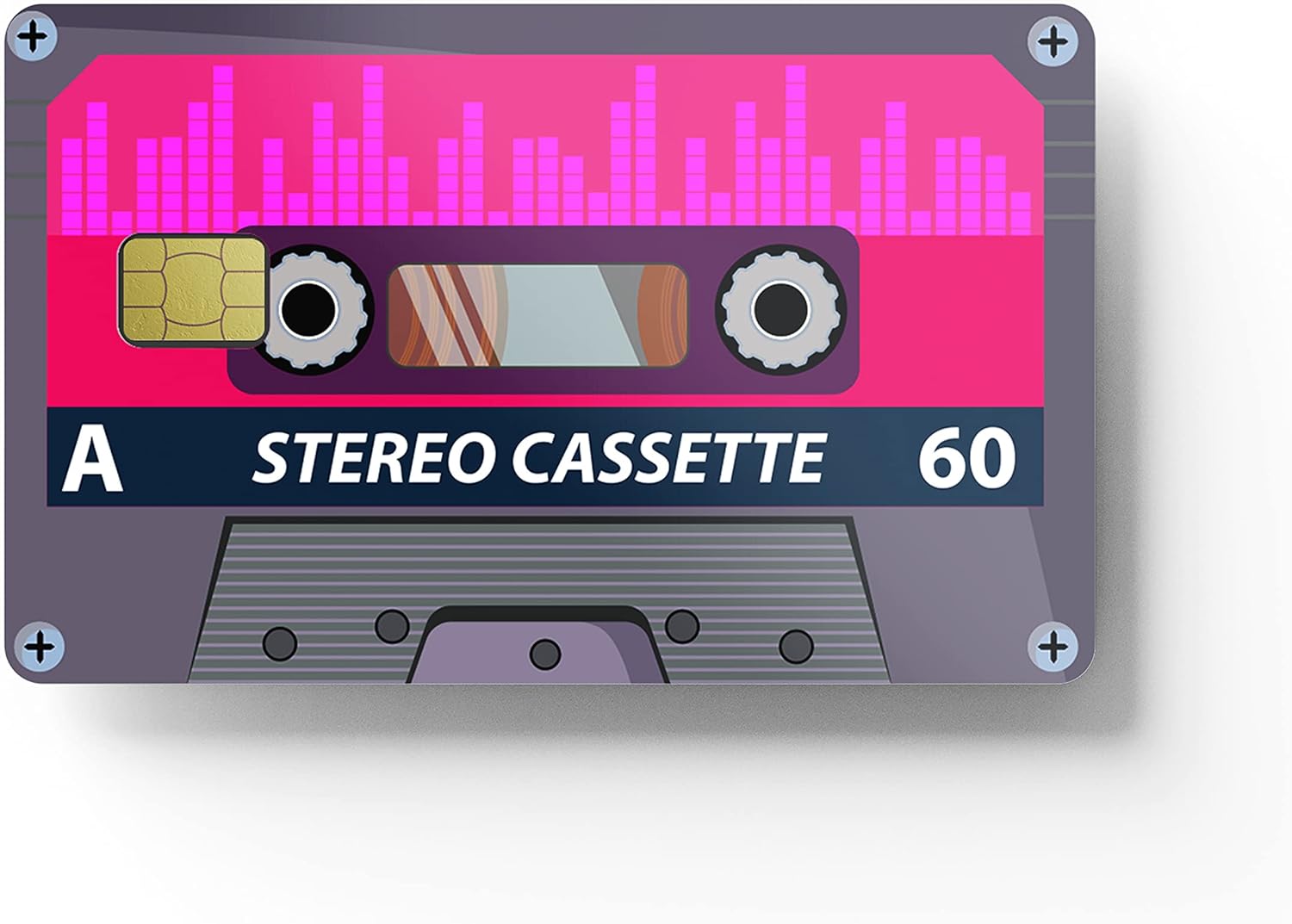 Amazon.com: Debit Card Skin Cover Sticker - Cassette 4Pcs Credit Card ...