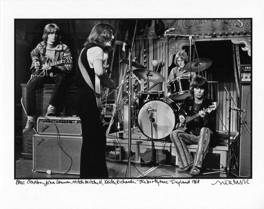 Eric Clapton, John Lennon, Mitch Mitchell and Keith Richards "The Dirty ...
