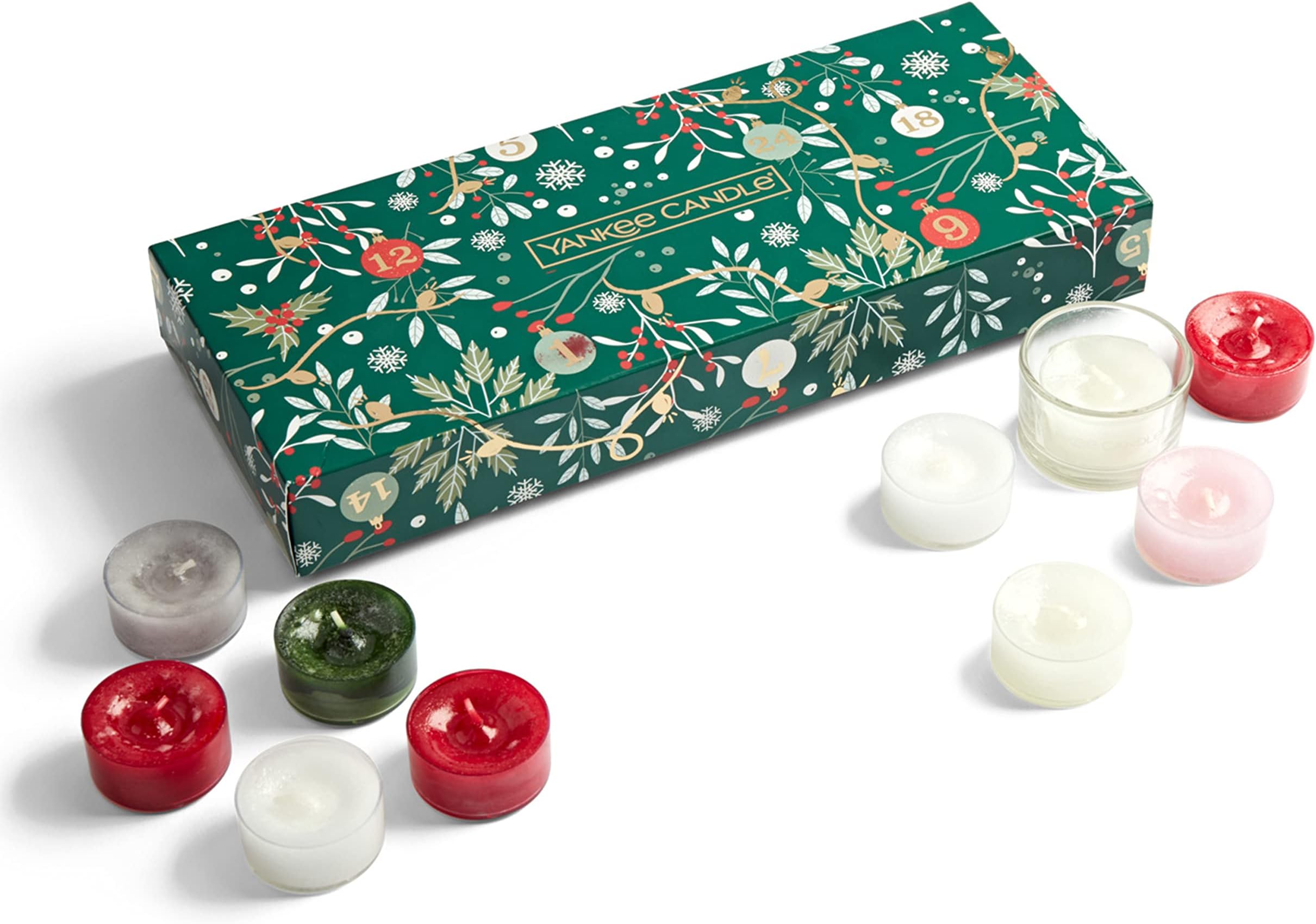 Yankee Candle Gift Set | 10 Scented Tea Lights & 1 Tea Light Holder ...
