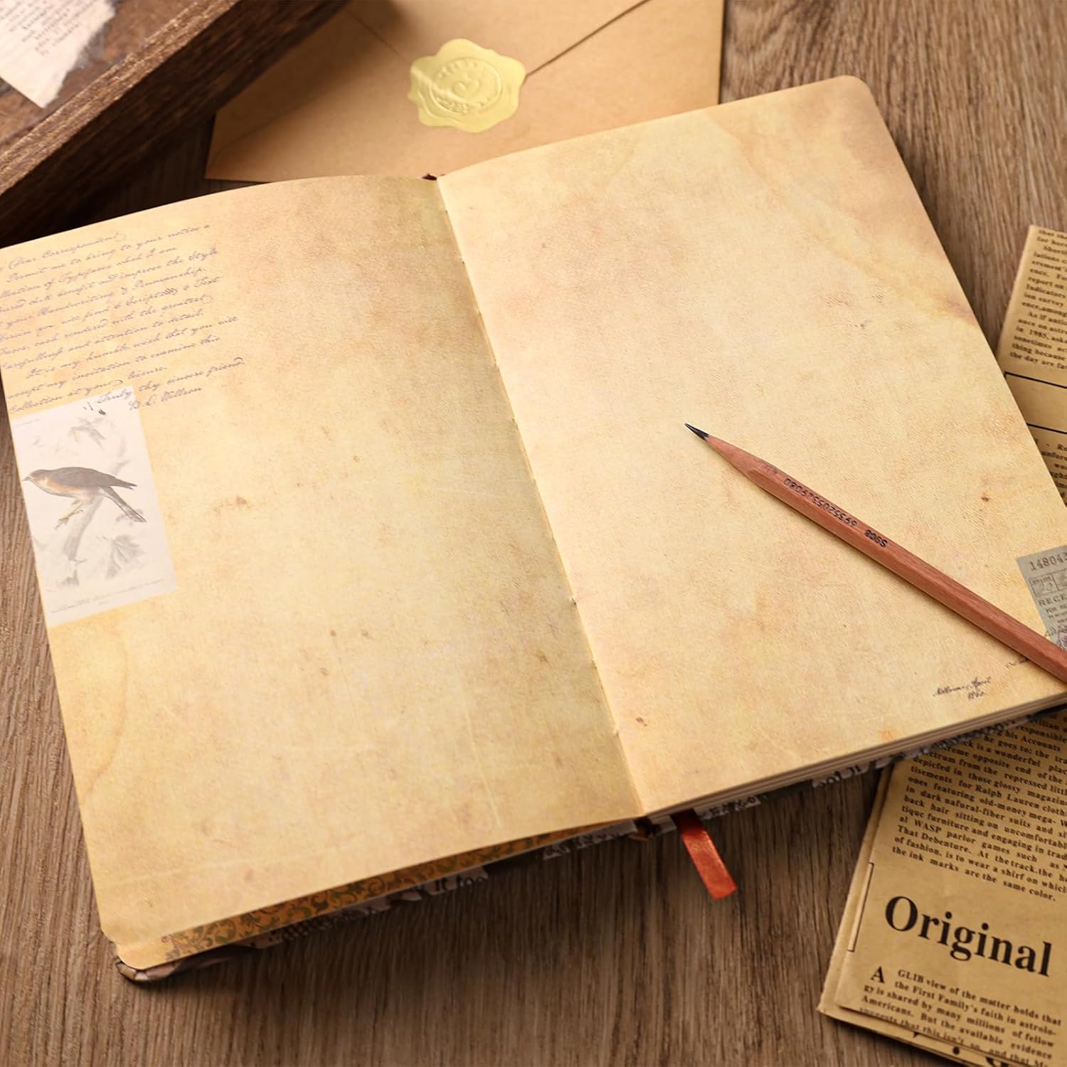 HIBOX Diario de viaje vintage, cuaderno ejecutivo A5, bloc de notas de ...