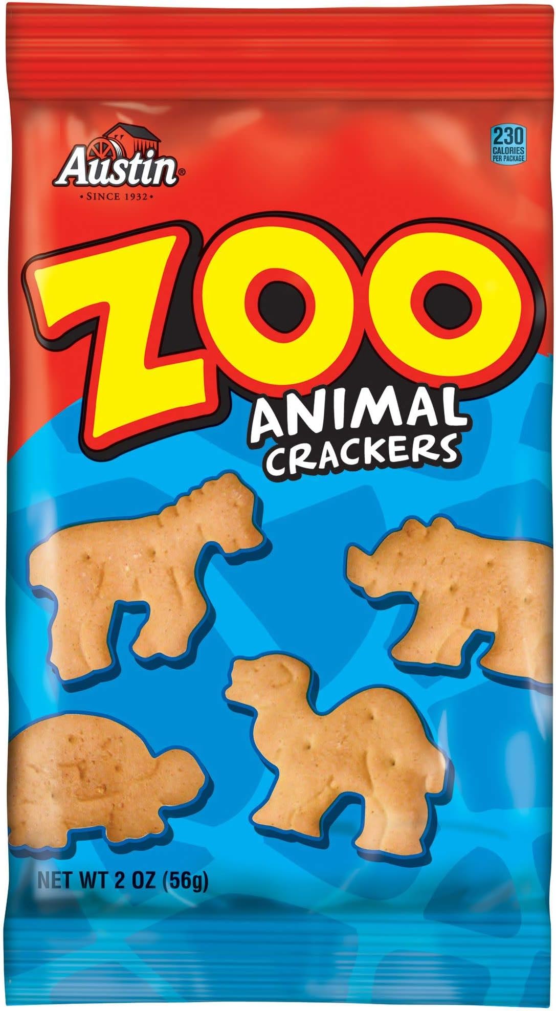 Amazon.com: Austin, Zoo Animal Crackers, Bulk Size, 160 oz (Pack of 80 ...