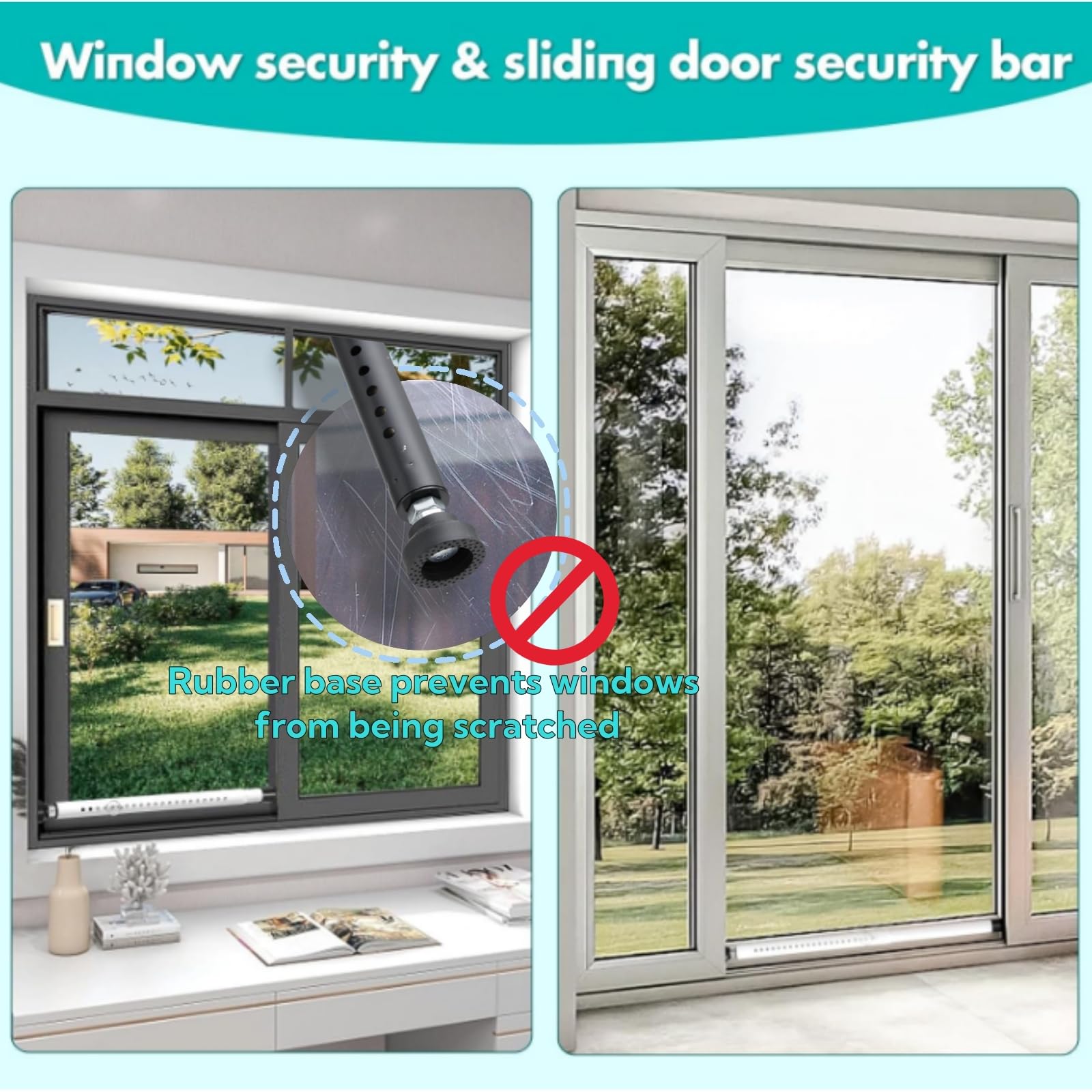 Snapklik.com : Window Security Bar, 2-in-1 Adjustable 17.9 To 51 Inch ...