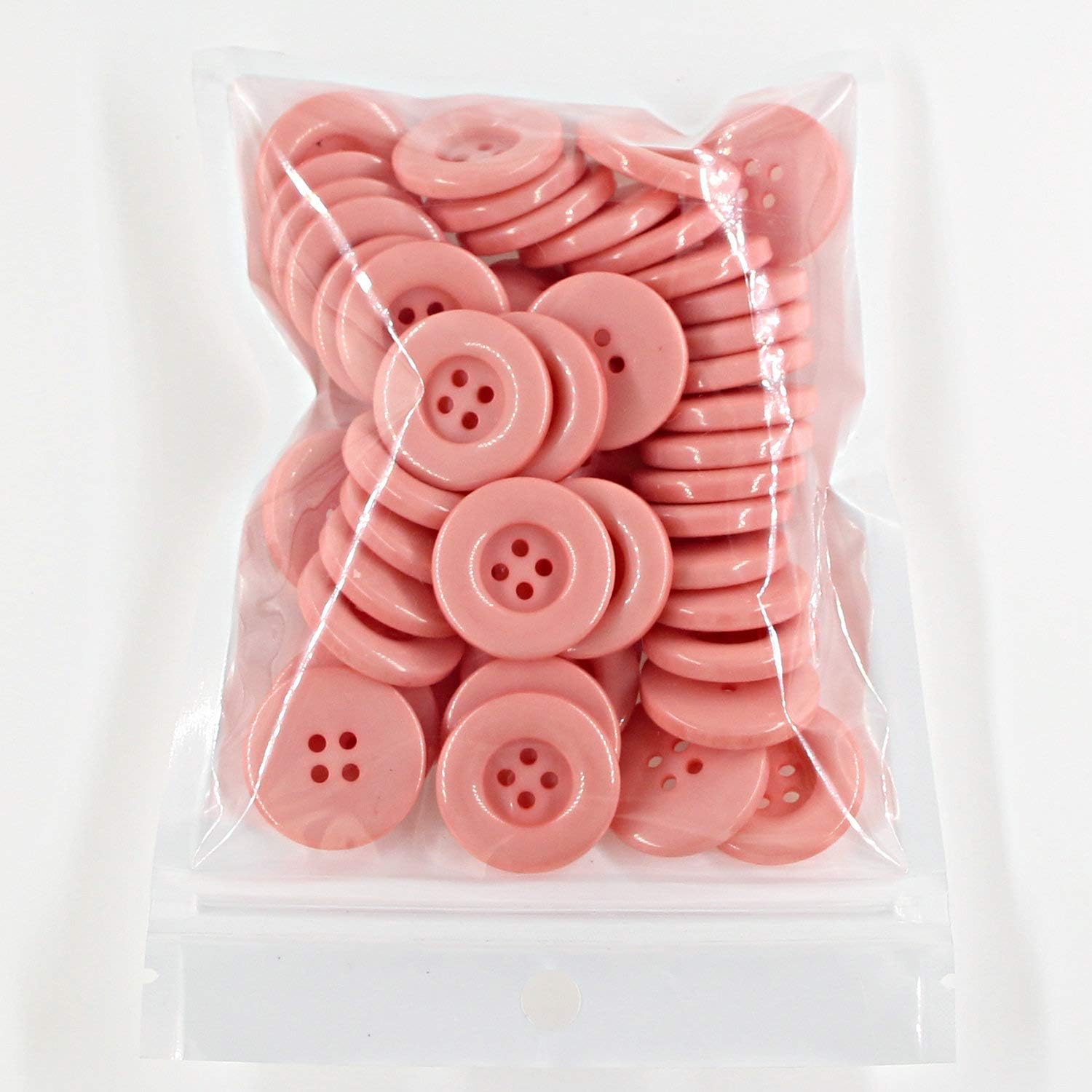 1.2″ (30mm) Pink Color Sorting Plastic Large Craft Buttons for Sewing ...