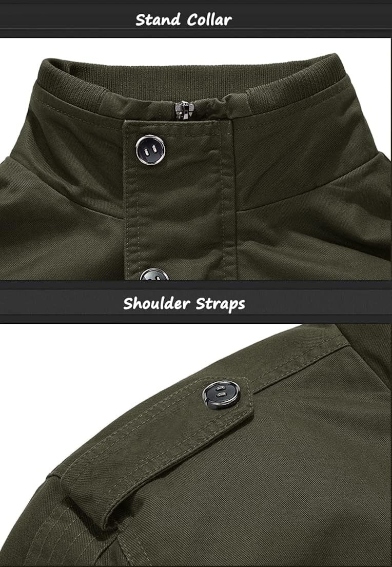 Tacvasen Men's Between-Seasons Military Bomber and Field Jacket ...