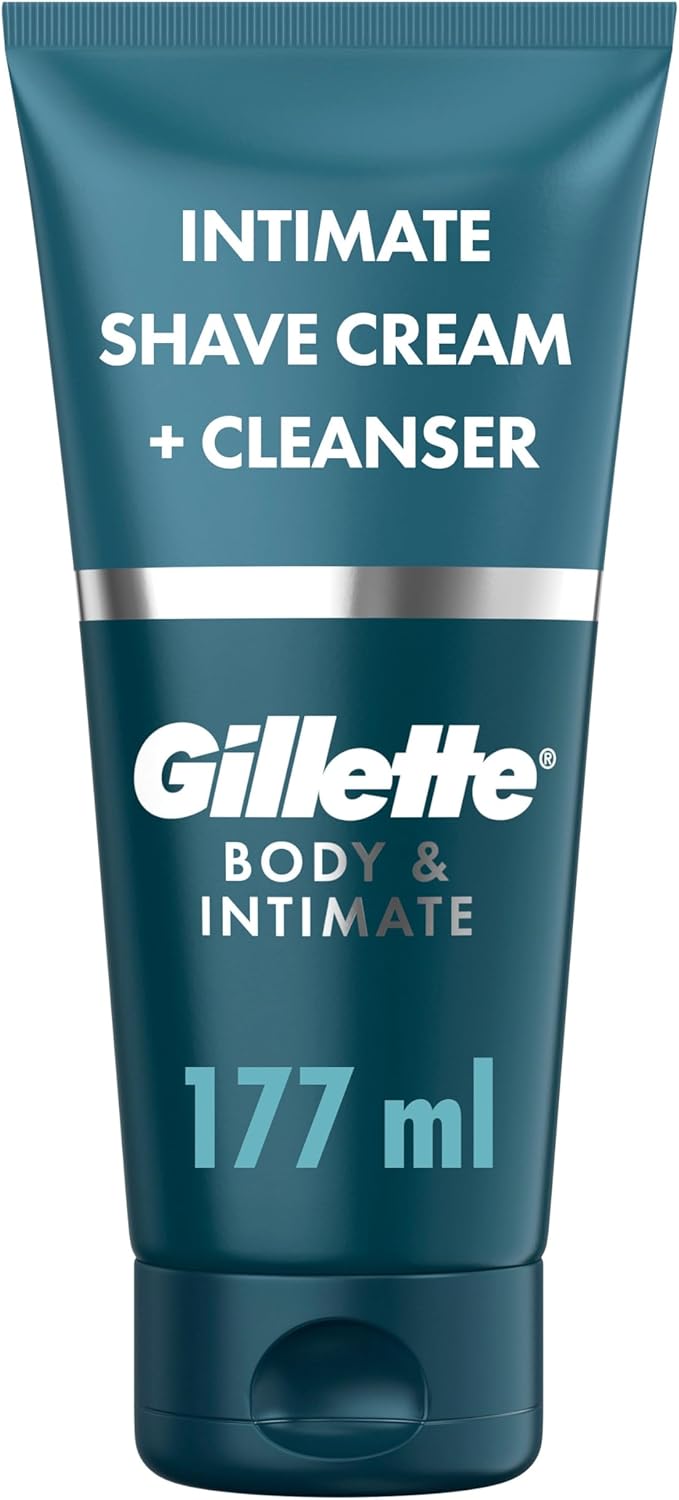 Gillette Body and Intimate 2in1 Shave Cream & Cleanser, Gentle Formula ...