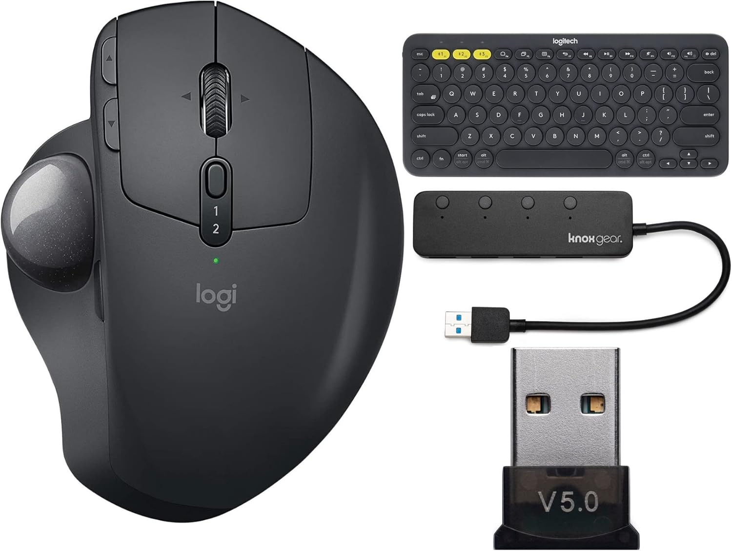 Amazon.com: Logitech MX ERGO Advanced Wireless Trackball Bundle with ...