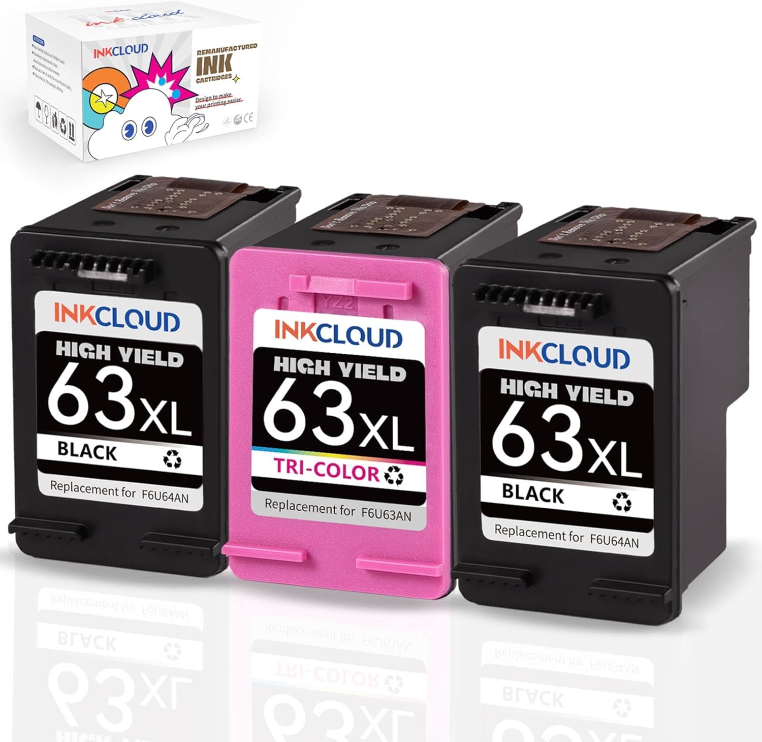 Amazon.com: Remanufactured Compatible Ink Cartridges Replacement for HP ...