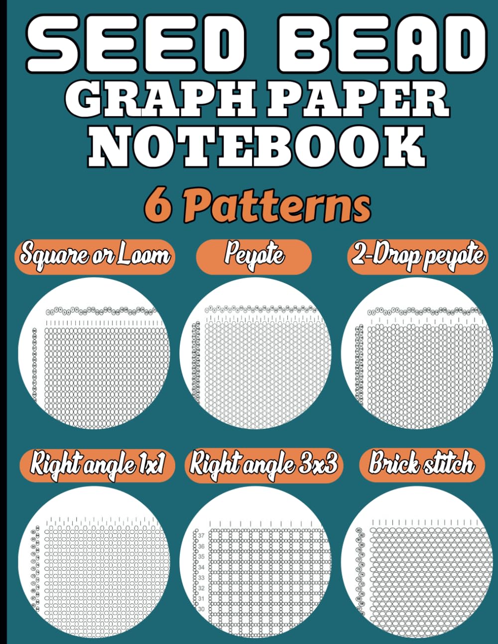 Seed Bead Graph Paper: Multiple Seed Bead Patterns Graph Paper Notebook ...