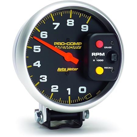 Amazon.com: AUTO METER 6809 Pro-Comp Memory Tachometer,5.000 in ...