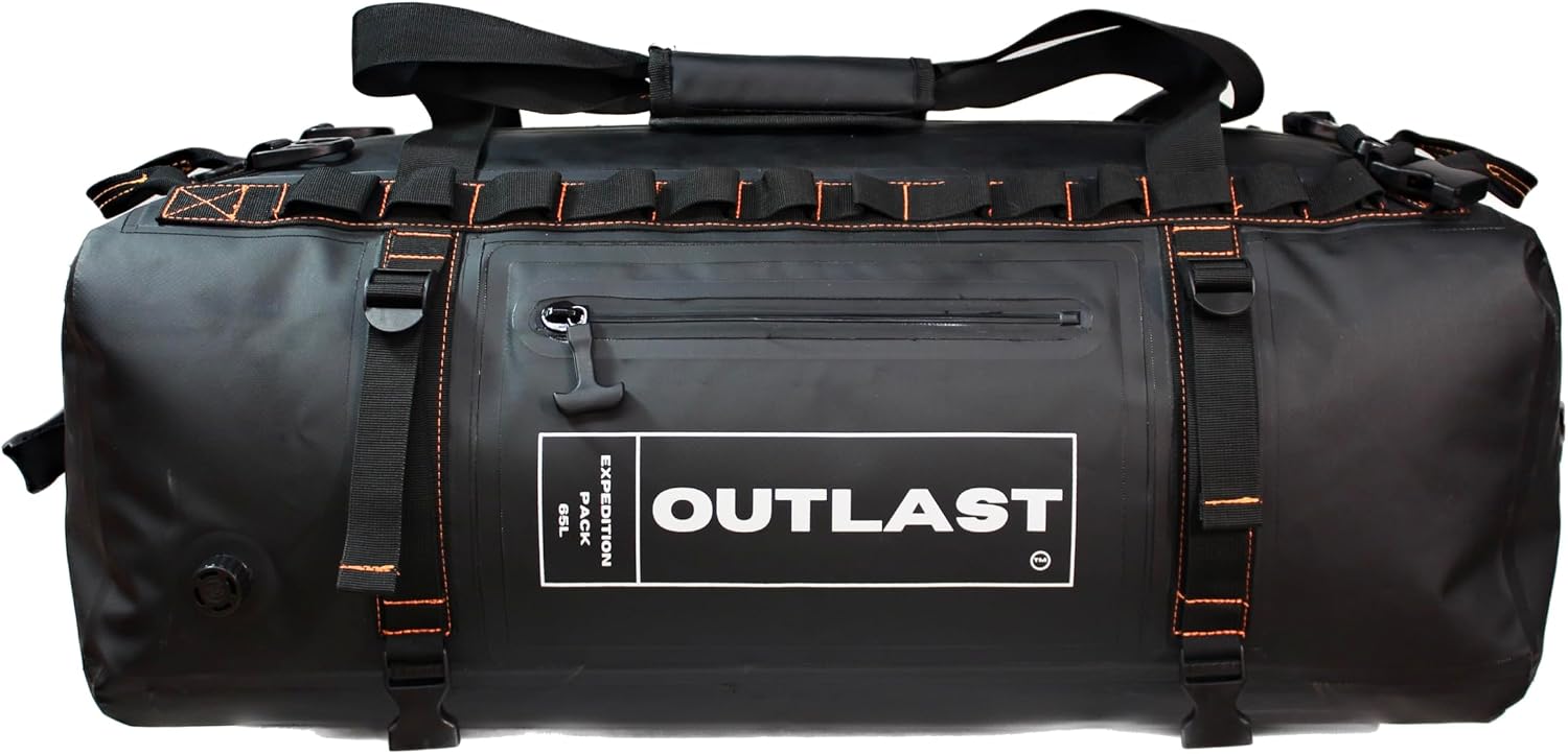 Amazon.com | Outlast Supply Co. Waterproof Duffel Bag Backpack 65L ...