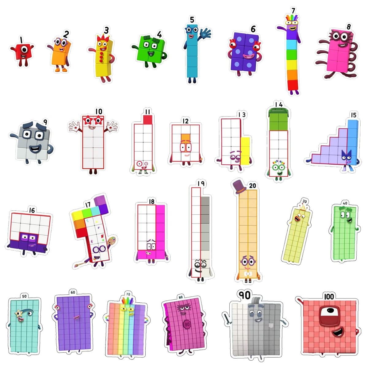 Numberblocks To 100 Flashcards Canada In 2023 Flashcards 55 OFF