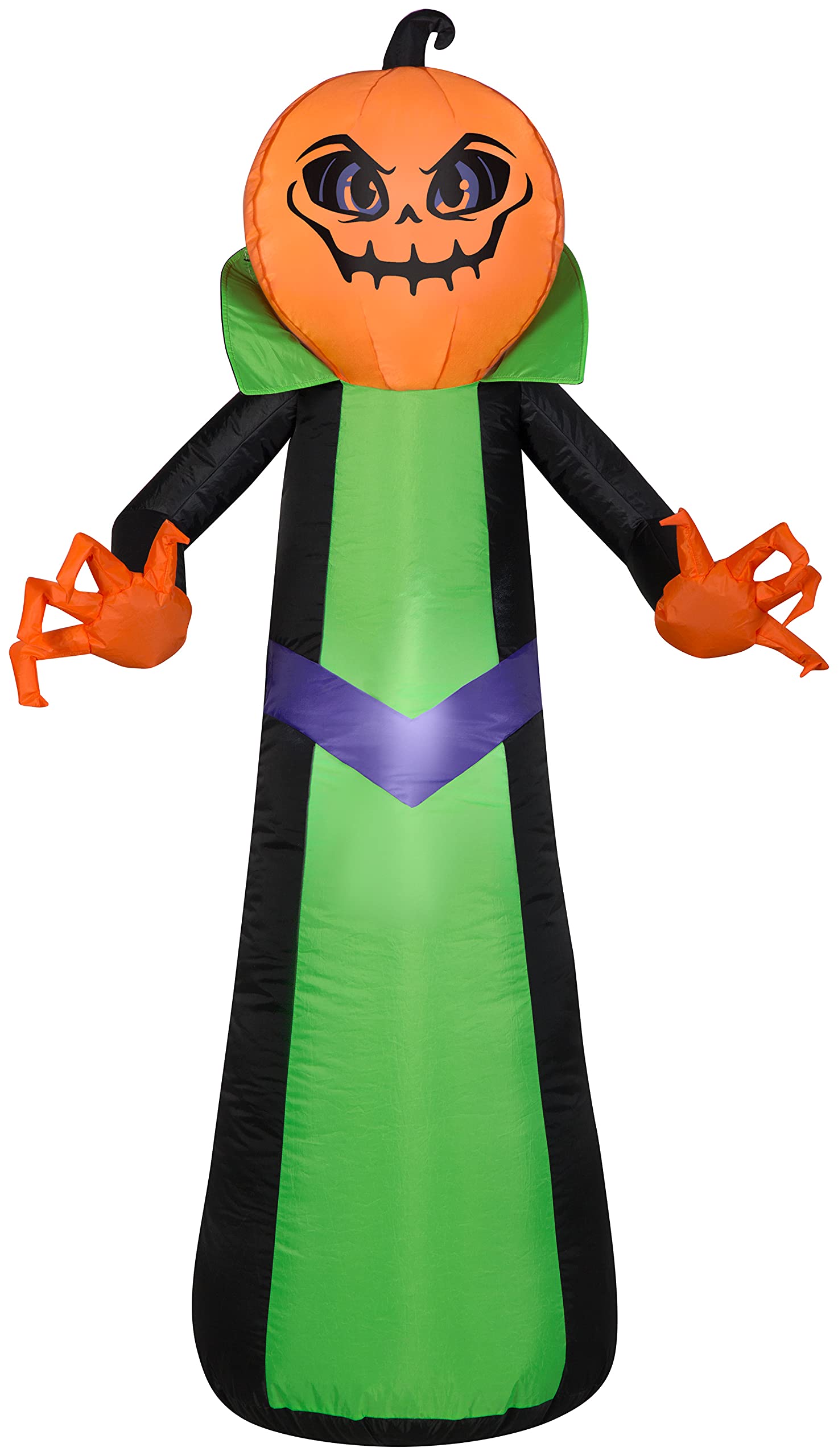 5' Gemmy Airblown Inflatable Pumpkin Reaper Halloween Yard Decoration ...