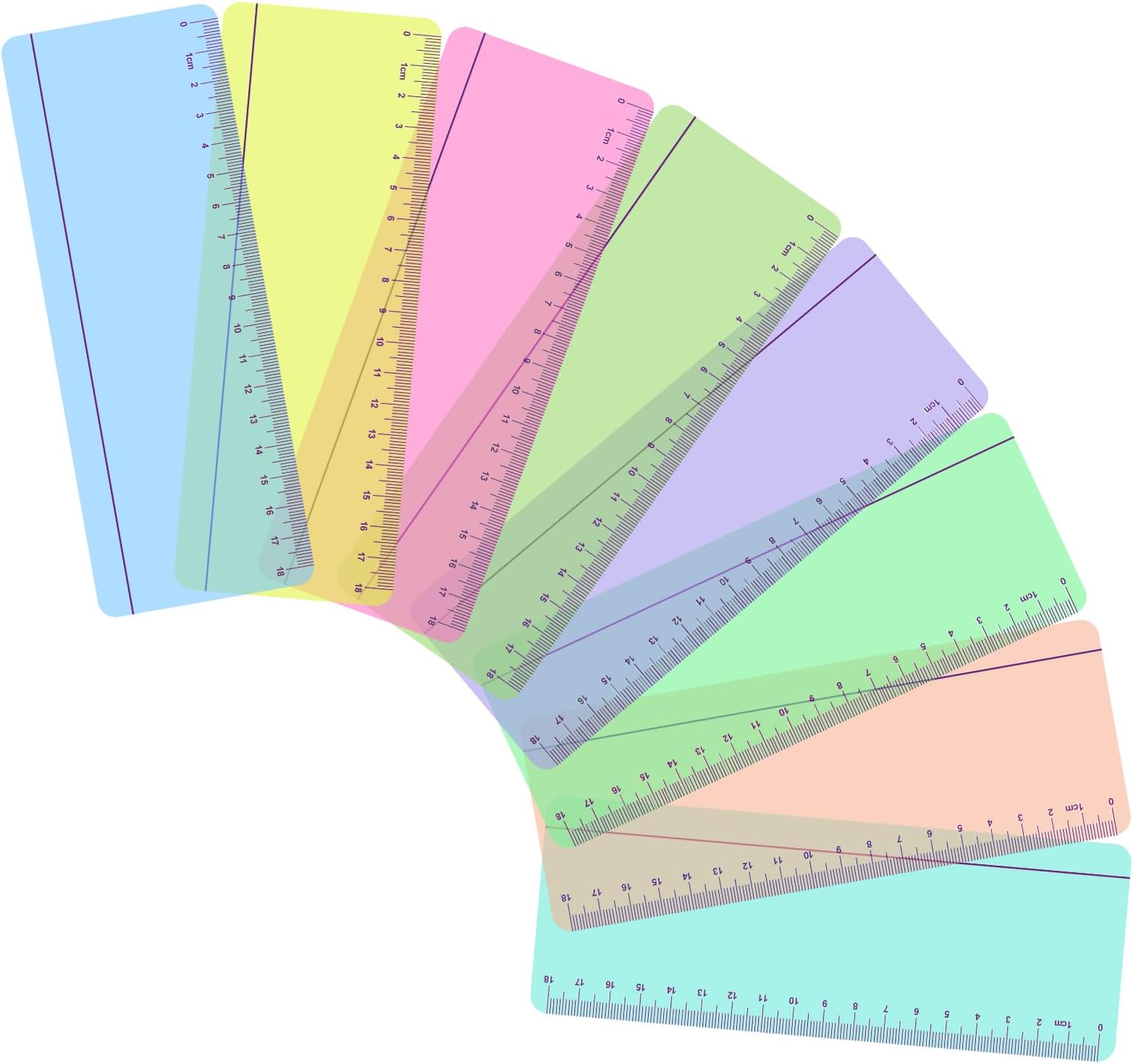 Amazon.com: 16 Piece Guided Reading Highlight Strips, Colored Overlays ...