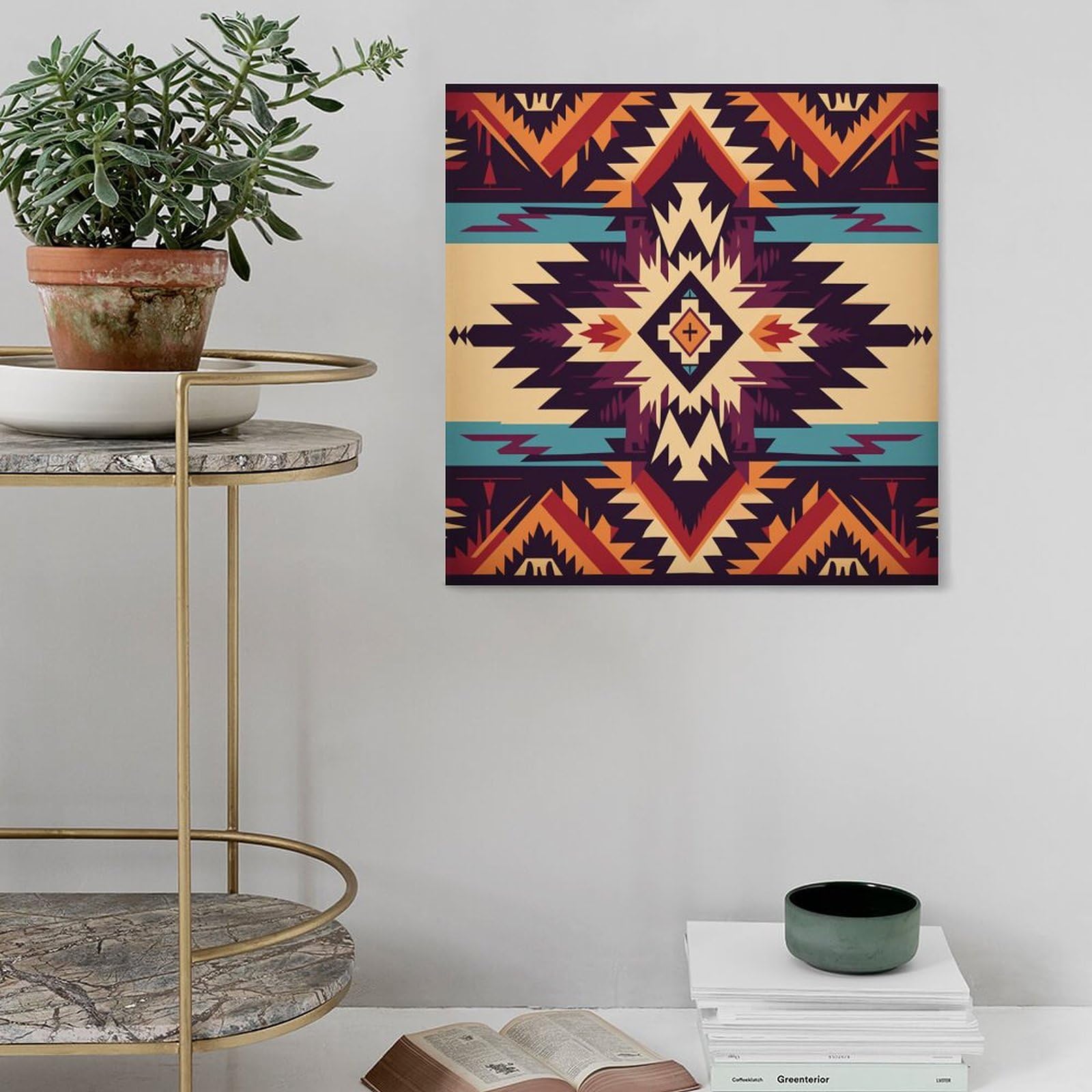 Southwestern Mosaic Patterns Printable Navajo Blanket,southwestern