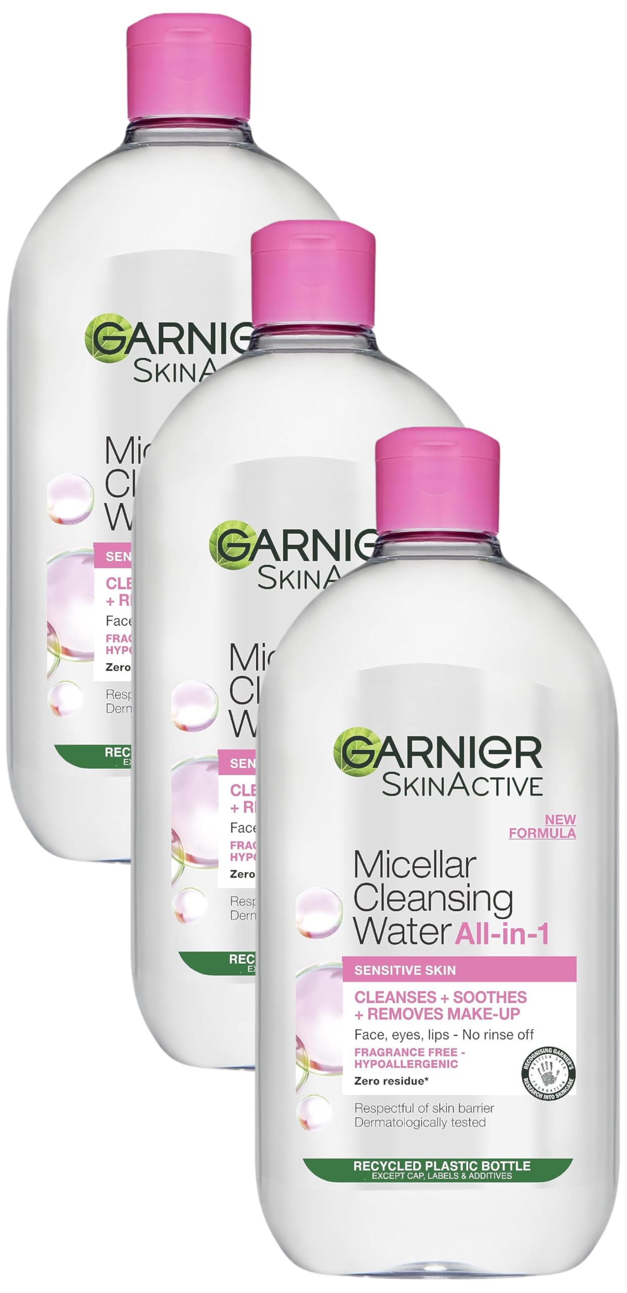 Garnier SkinActive Micellar Cleansing Water, 700ml (Pack of 3) : Amazon.co.uk: Beauty
