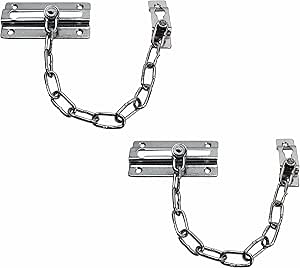 SUL Door Chain, Heavy Duty Front Door Chain with Lock Anti-Theft Chain ...