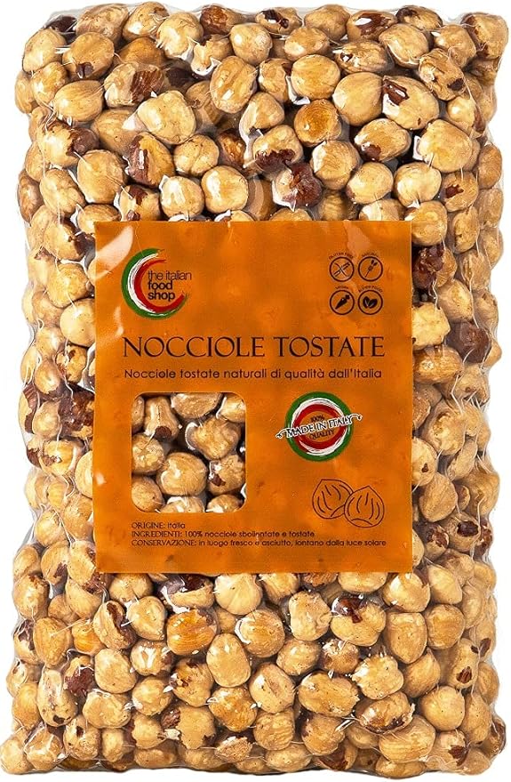 Italian Natural Roasted Hazelnuts (1Kg) - Unsalted | Blanched | GMO ...